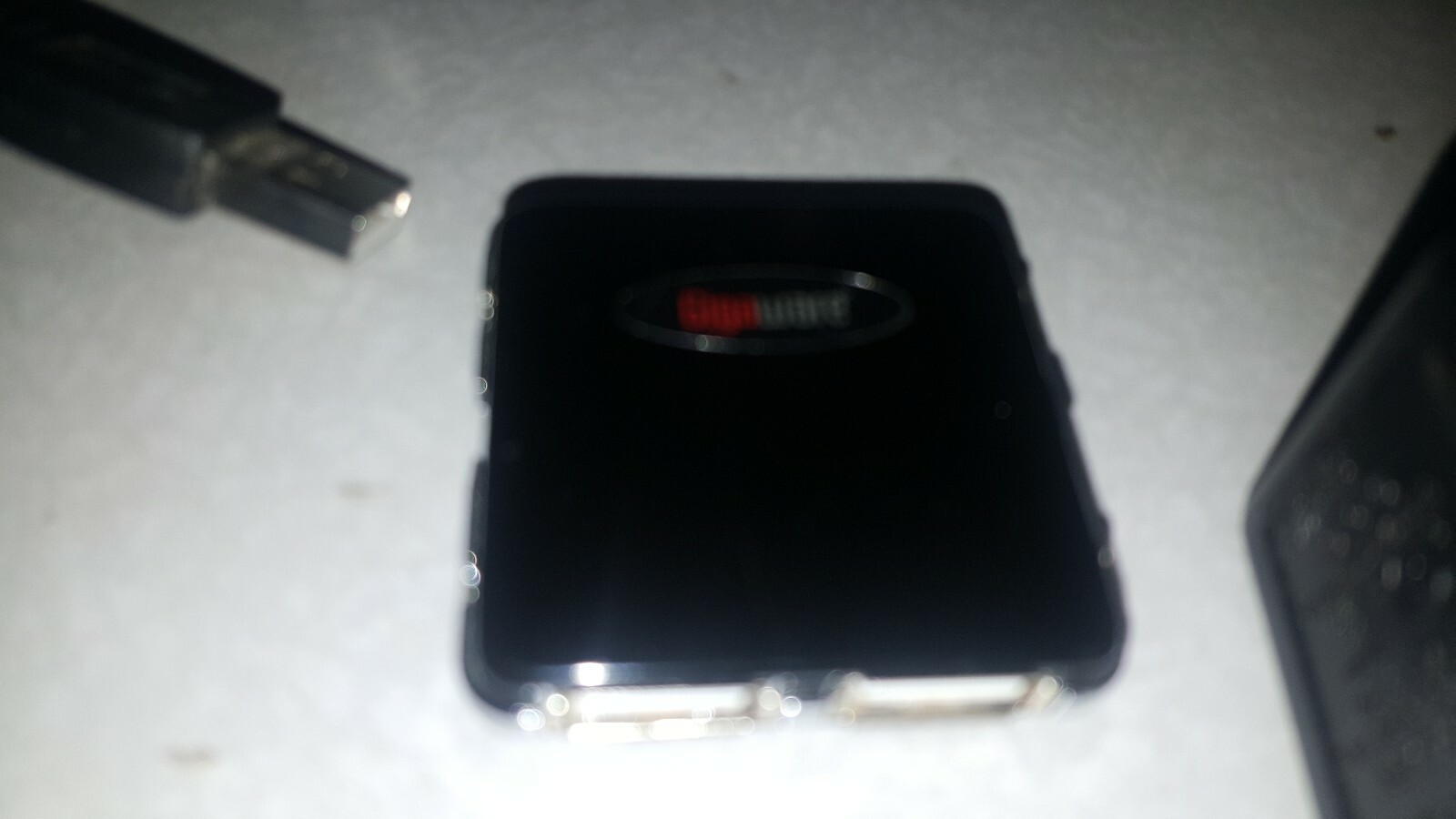 GIGAWARE RADIOSHACK 26 113 USB 2.0 4 HUB BLACK METAL ADAPTER WITH ...