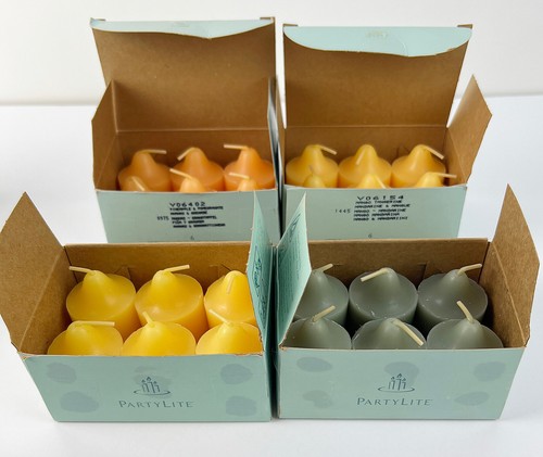 PartyLite Candles - 4 Boxes of Votives (24) - Pineapple, Mango, Fig ...