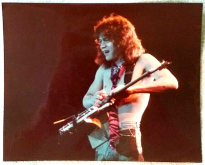 Eddie Van Halen Color Photograph From The Omni, Atlanta GA, 1982 (8”x10 ...
