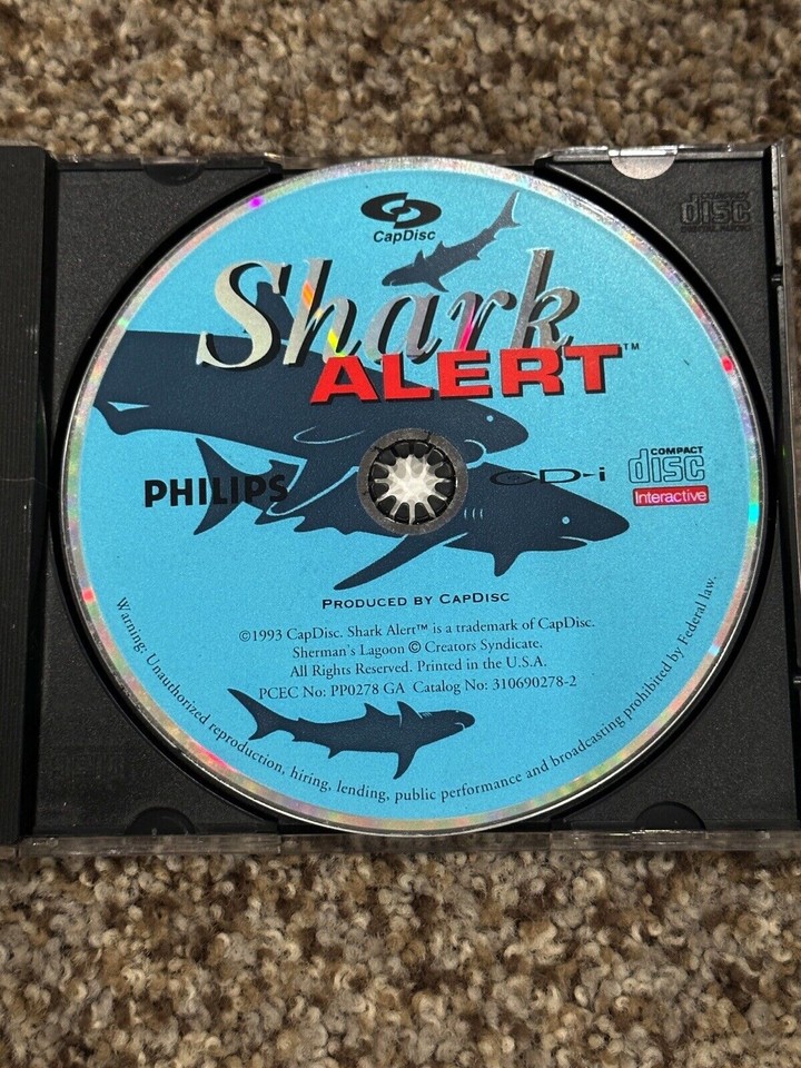 Shark Alert Philips CD-i Used Video Game Disc And Case | eBay