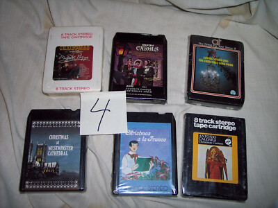 CHRISTMAS 8 TRACK TAPES LOT OF 6) NEW FREE S/H | eBay