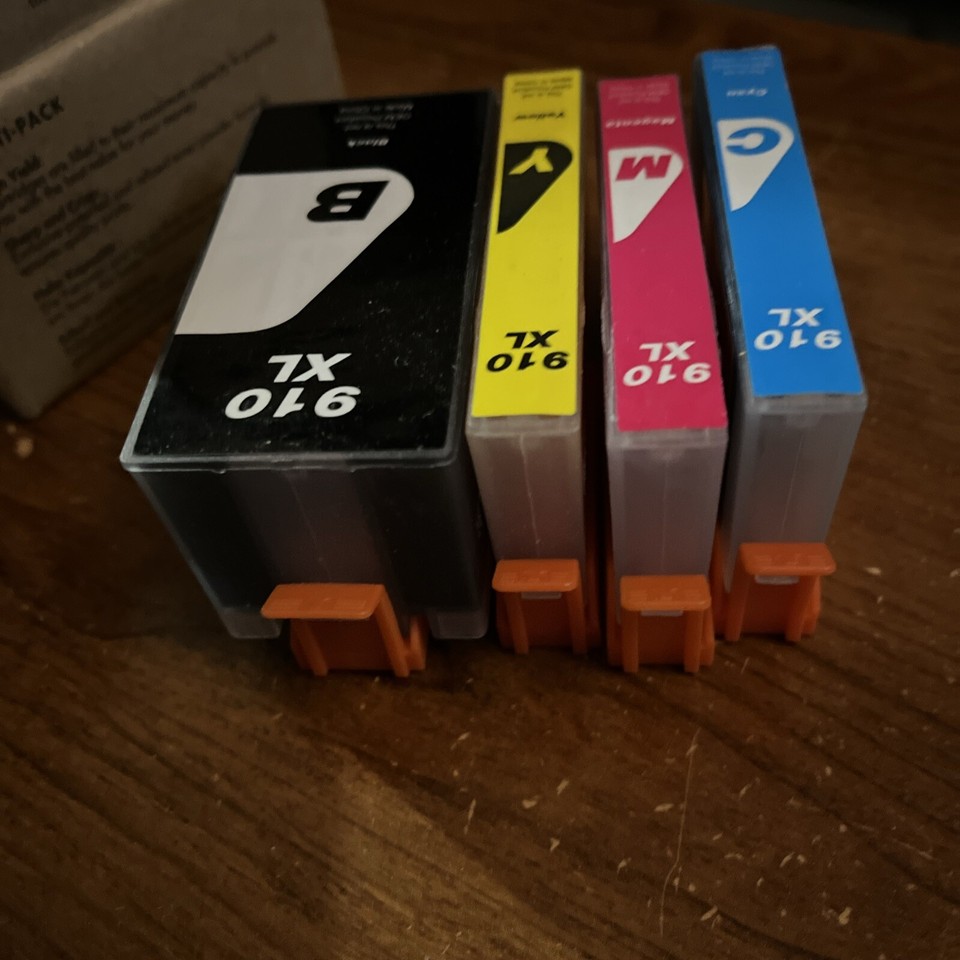 4PK BCMY 910XL Ink Replacement For HP 910 OFFICEJET PRO 8020 8024 8025 ...