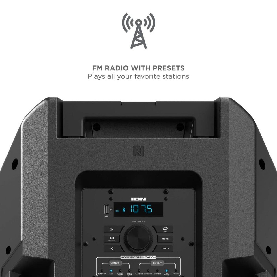 ION Total PA Extreme High-Power Bluetooth Speaker System with Sonic ...