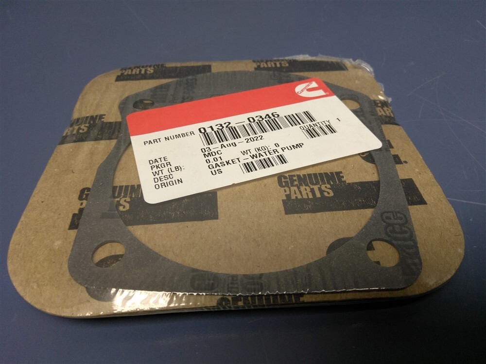 Cummins 0132-0346 Water Pump Gasket Genuine OEM | eBay