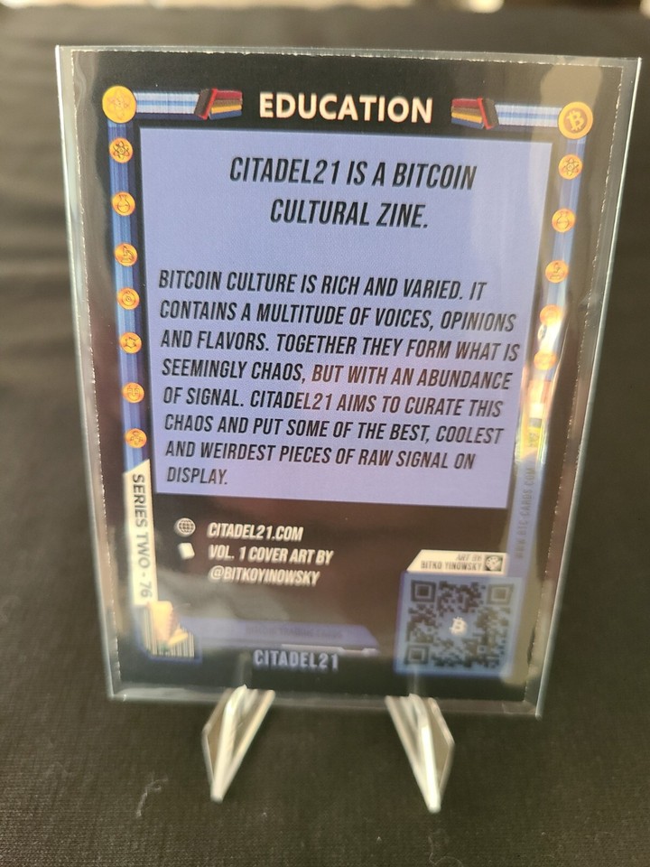 BTC Bitcoin Trading Cards Fud Busters #76 CITADEL21 | eBay