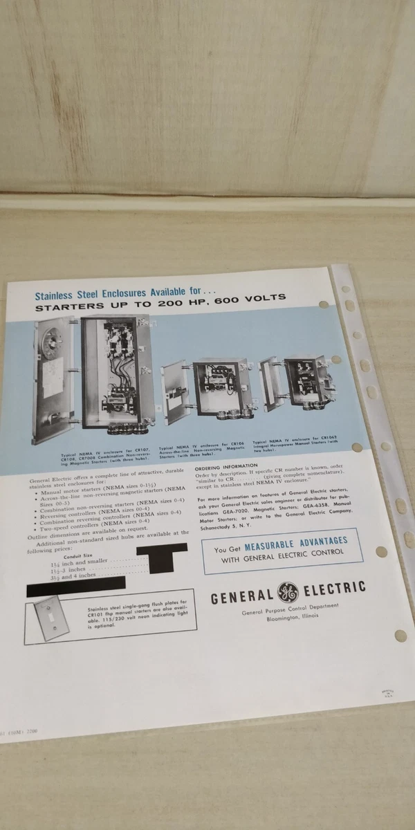 Ge Sales Pamphlet