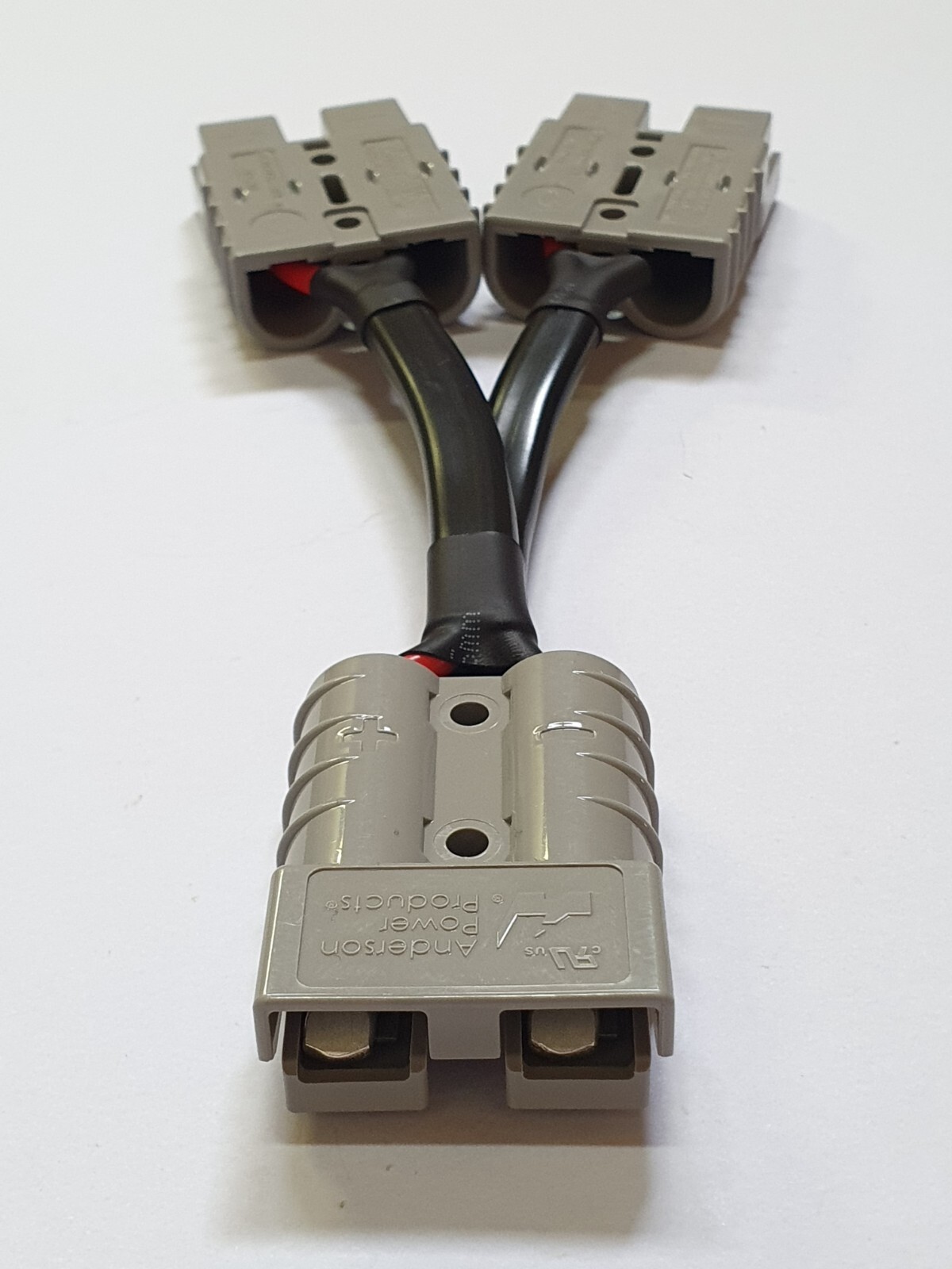 Anderson plug (GENUINE) Double Adaptor 12v 50amp 6mm cable **TRACKING ...