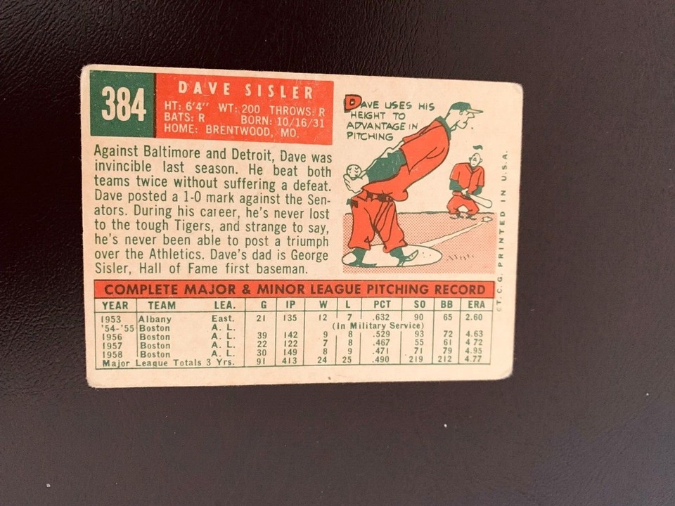 1959 Topps Baseball MLB Card Singles ** Pick Your Cards** | eBay