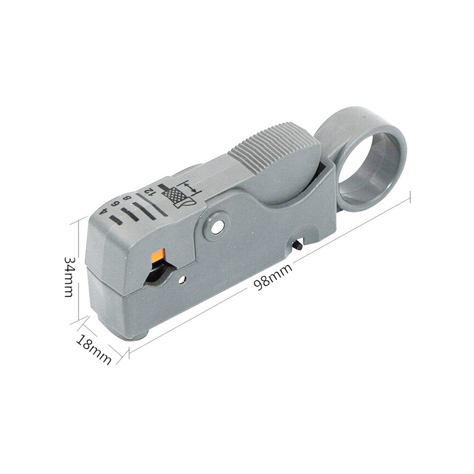 2 Pack Rotary Coaxial Cable Stripping Tool Two Blade Coax Wire Cutter ...