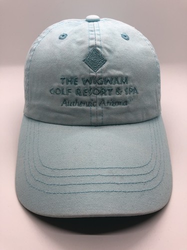 The Wigwam Golf And Spa Phoenix AZ Cap Hat Women Adjustable Blue Cotton ...