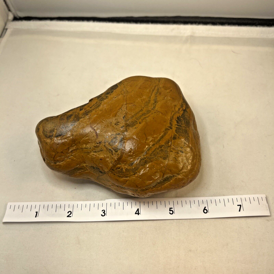 Yellow Jasper WYO Banded Iron Tiger Ironstone GENESIS Mormon Seer Stone ...