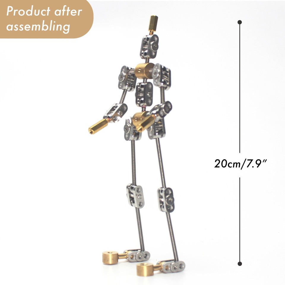 DIY Stainless Steel Human ARMATURE KIT for Studio Stop-Motion Animation ...