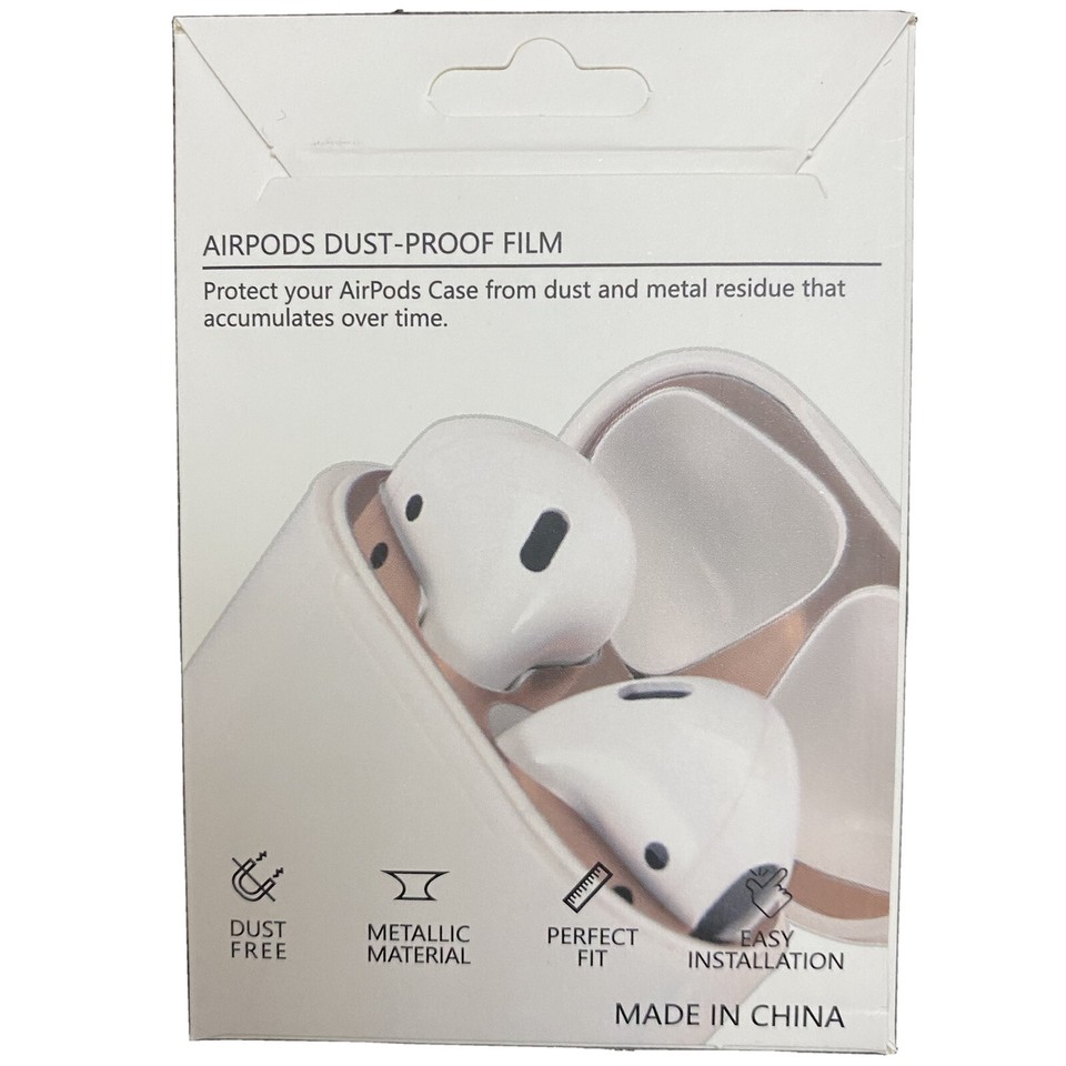 Air-pods Dust-Proof Film 18k Gold Plated Dust Free Perfect Fit Easy ...