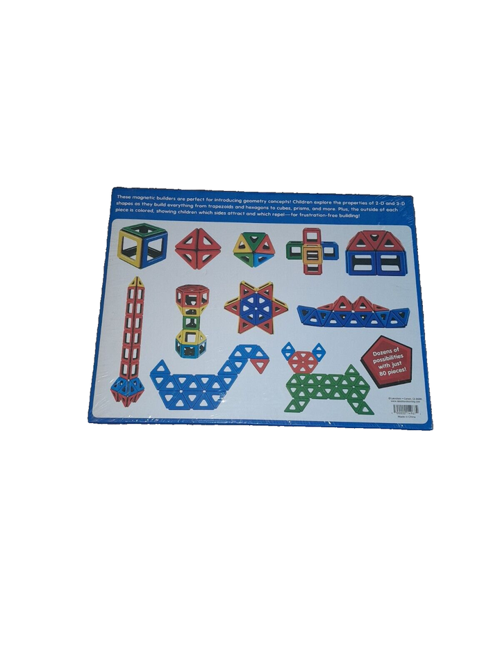 New-Lakeshore 3D Magnetic Builders Class Set 80-pieces | eBay