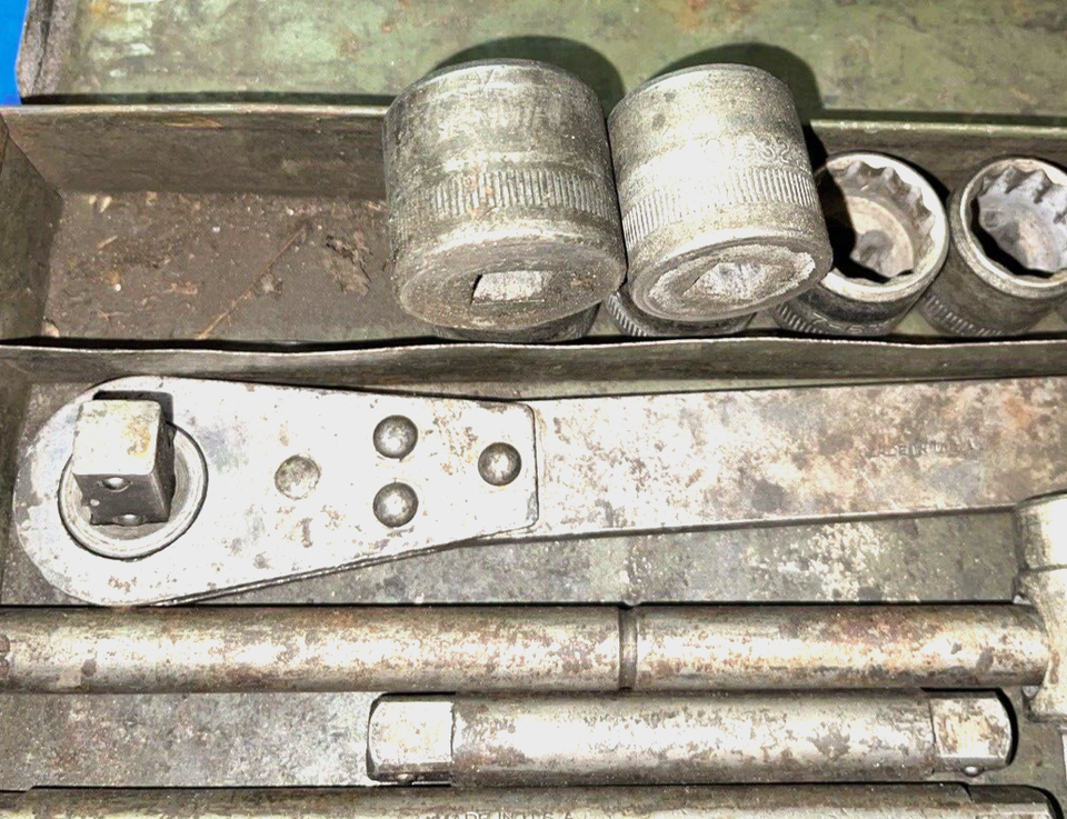 FULTON TOOLS VINTAGE 29 PIECE 1/2 DRIVE STANDARD GENERAL SERVICE SET | eBay
