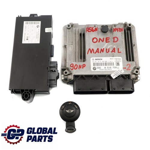 Mini One D R55 R56 LCI N47N 90HP Diesel Engine ECU Kit DDE 8516739 CAS ...