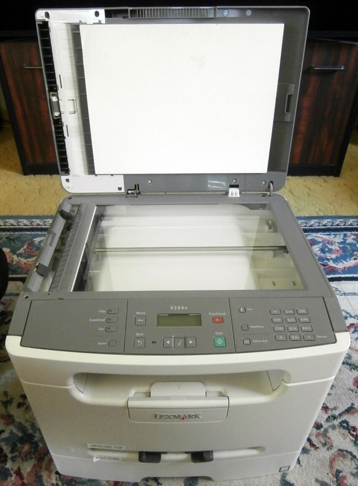 Lexmark All-In-One Monochrome Laser Printer Scanner X204n CD-ROM ...
