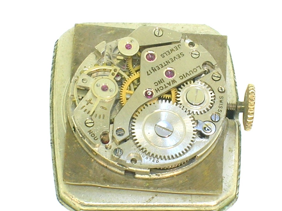 VINTAGE RYTIME MAN'S WRIST WATCH LOUVIC 17J MOVEMENT GF CASE - BEST ...
