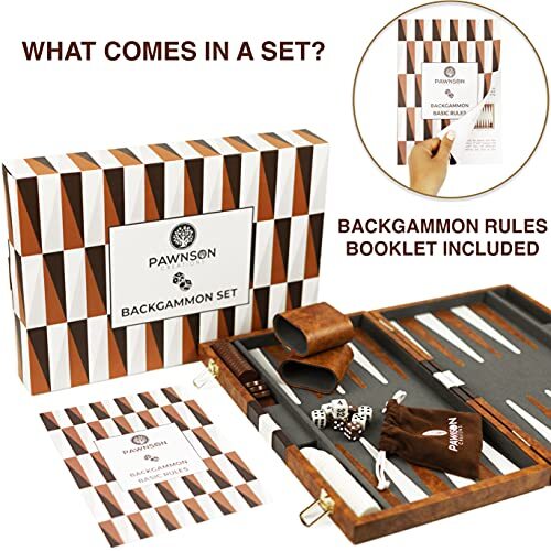 Backgammon Set - 15 Inch Classic Backgammon Board Game Sets Handheld ...