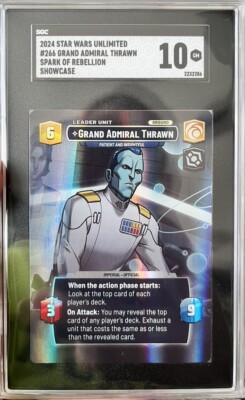 2024 STARS WARS SHOWCASE #266 GRAND ADMIRAL THRAWN SGC 10 | eBay