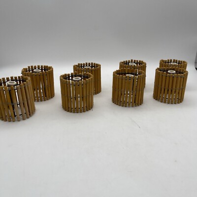 Lot 8’Outdoor String Light Covers Bamboo Stick Tiki 2 3/8” H | eBay