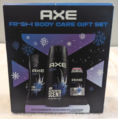 AXE Fresh Body Care Three Piece Gift Set • Phoenix. Mint+Rosemary *NIB ...