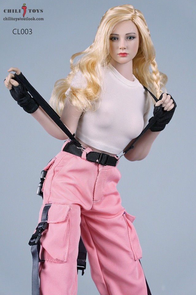 1:6 Female Functional Casual Overalls Clothes Model Fit 12'' PH TBL ...