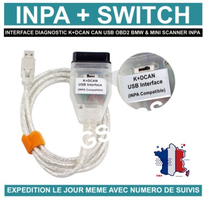 Interface diagnostique ccable inpa AVEC ISTA INPA OBD2 pour BMW MINI ...