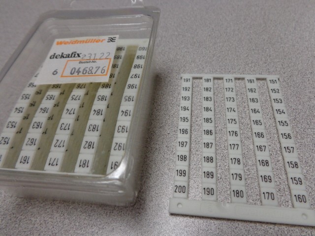0468760151 Weidmuller Dekafix FS 6 MKD 151-200 Terminal Marker for sale ...