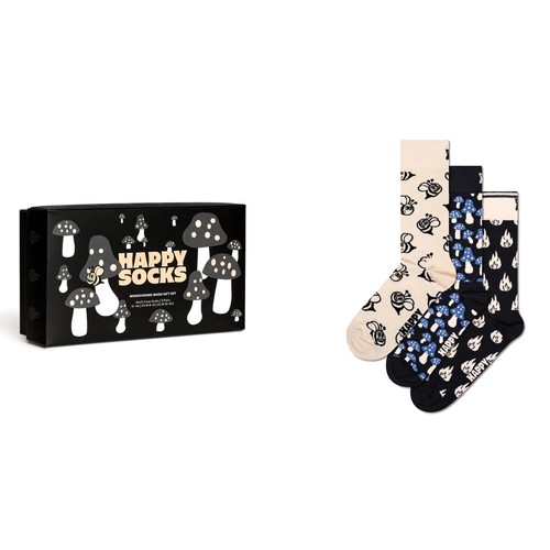 HAPPY SOCKS 3-pack Monochrome Magic Socks Gift Set 9000 | eBay