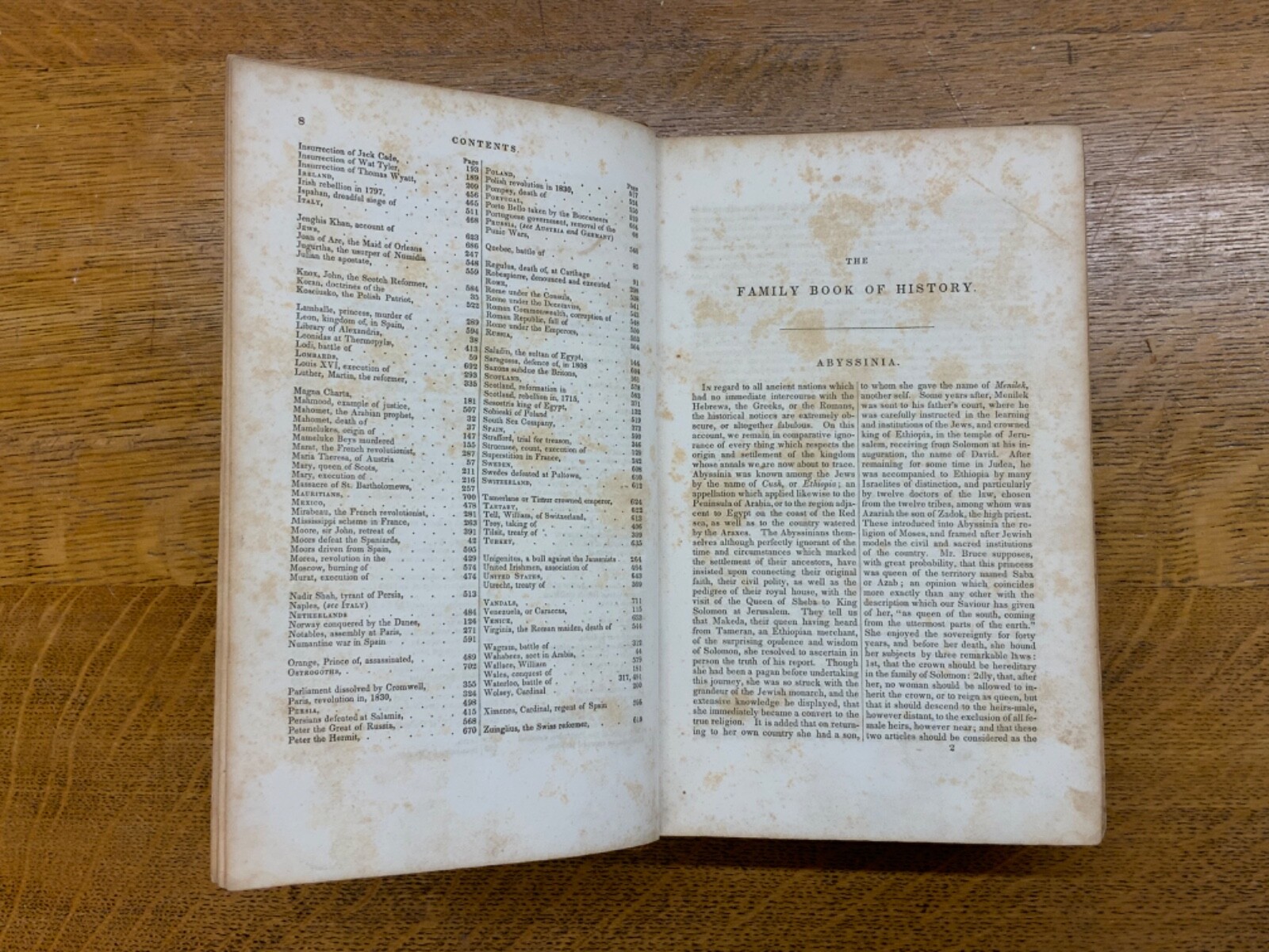 1839 Family Book of History: Interesting & Important Events of ...