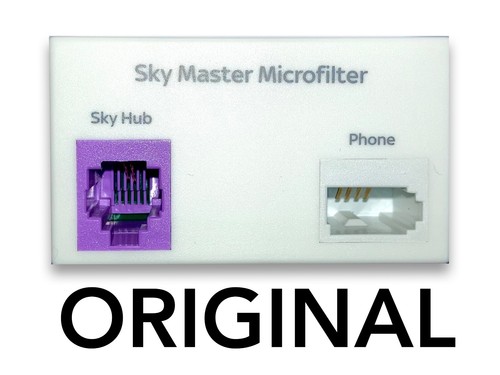 BT Sky ORIGINAL Microfilter Sky hub RJ11 phone Broadband ADSL Master ...