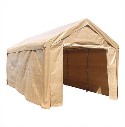 10x20 canopy tarp set (5)pc Beige paneling and top set Valanced tarp ...