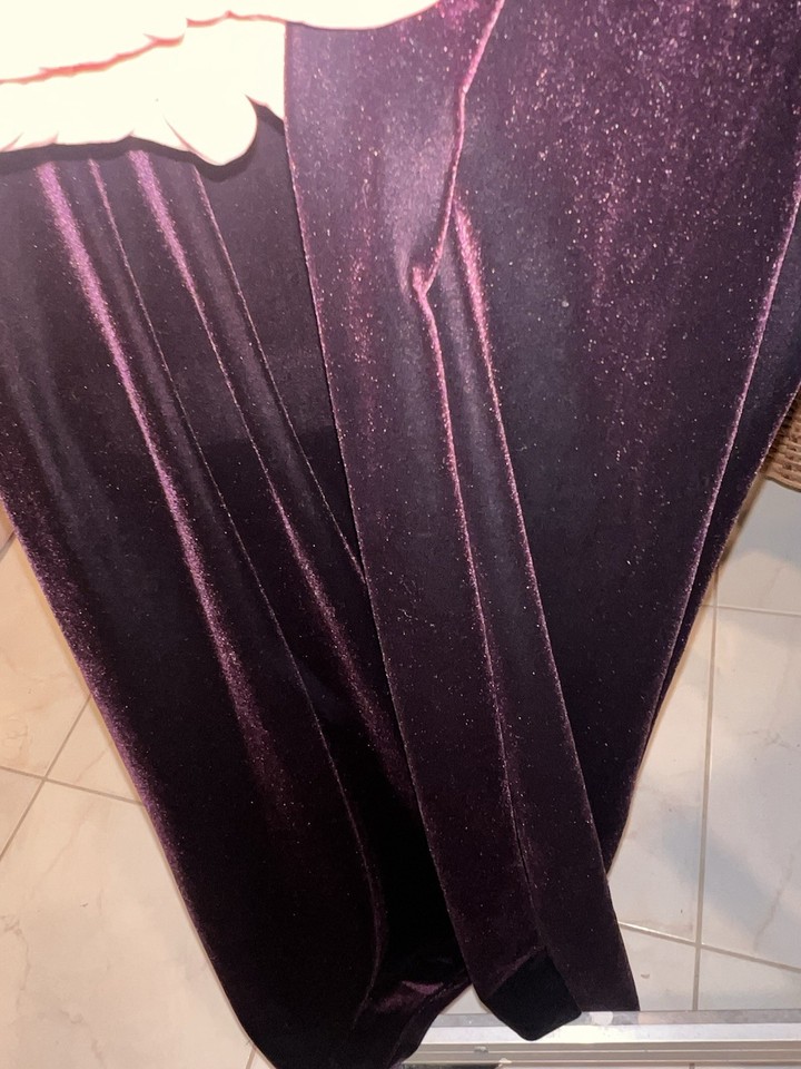 Alex evening Womens Plum Velvet midi Skirt Size 2X plus New | eBay UK