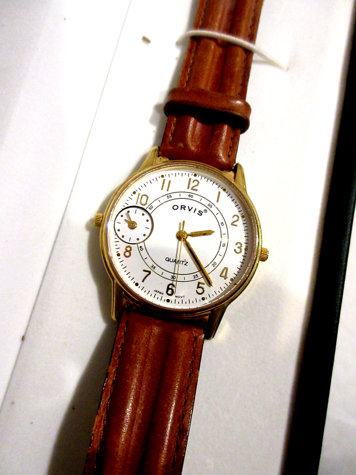 Orvis Mens Quartz Watch 38mm w/Leather Band-Currently Running in ...