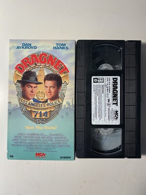 Dragnet-VHS-1987-Dan Aykroyd/Tom Hanks-comedy-"Just the Facts" | eBay