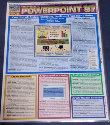 Quick Study Microsoft PowerPoint 97 - Software Guide | eBay