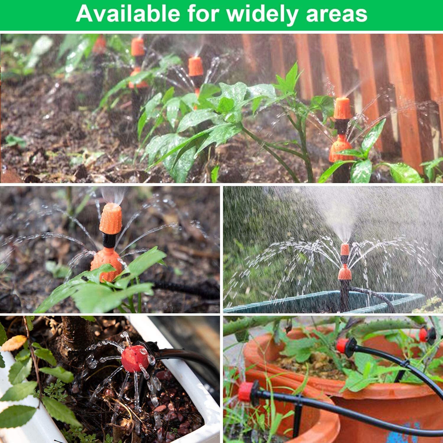 20/50ft Outdoor Patio Water Mister Mist Nozzle Misting Cooling System ...