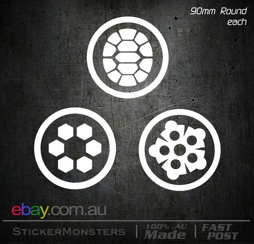 TMNT Hamato Clan Pink Kraang Ninja Turtle Shell symbol Stickers/Decals ...