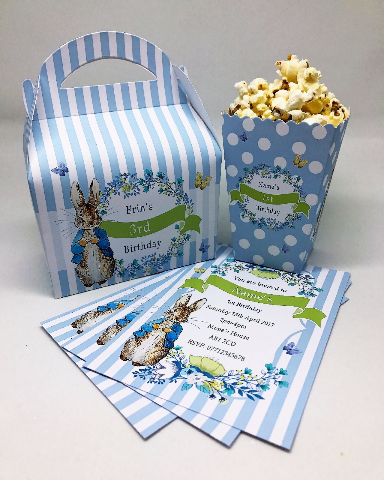 Peter Rabbit Children's Personalised Party Boxes Gift Bag Favour | eBay UK