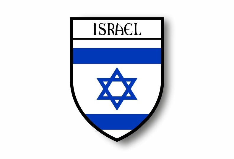 Sticker Car Motorcycle Coat Of Arms City Flag ISRAEL ISRAELI | eBay
