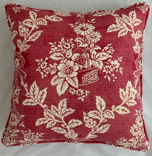 A 16 Inch cushion cover in Laura Ashley Summer trellis Raspberry Fabric ...