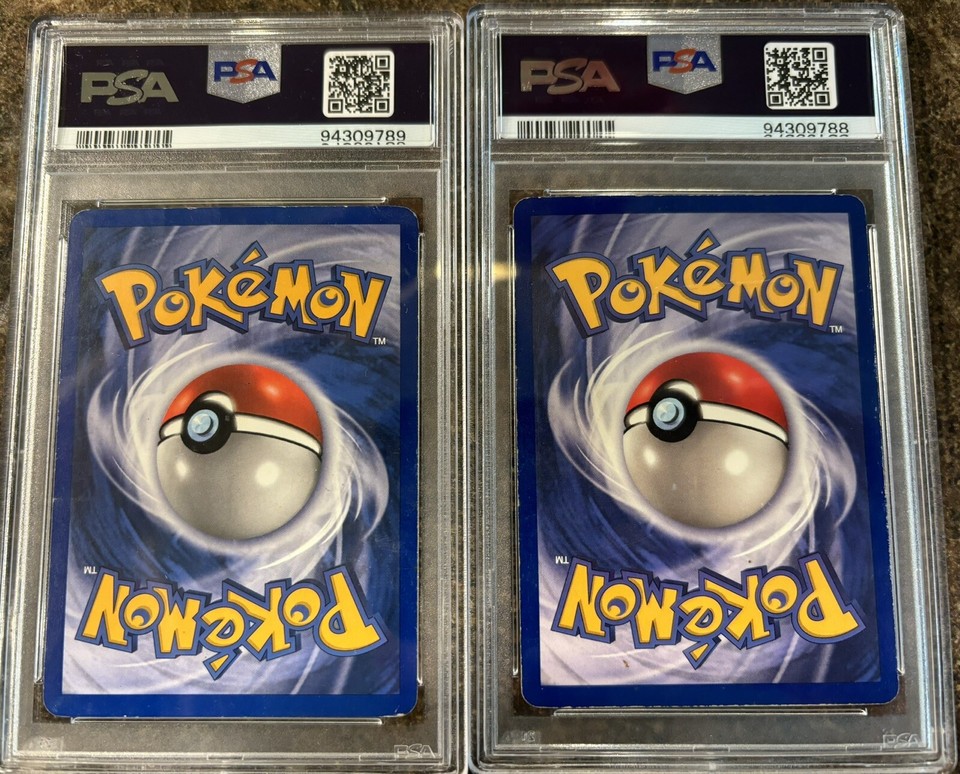 Pokémon TCG Charizard PSA 5 Base Set & PSA 3 Base Set 2 Unlimited Holo ...