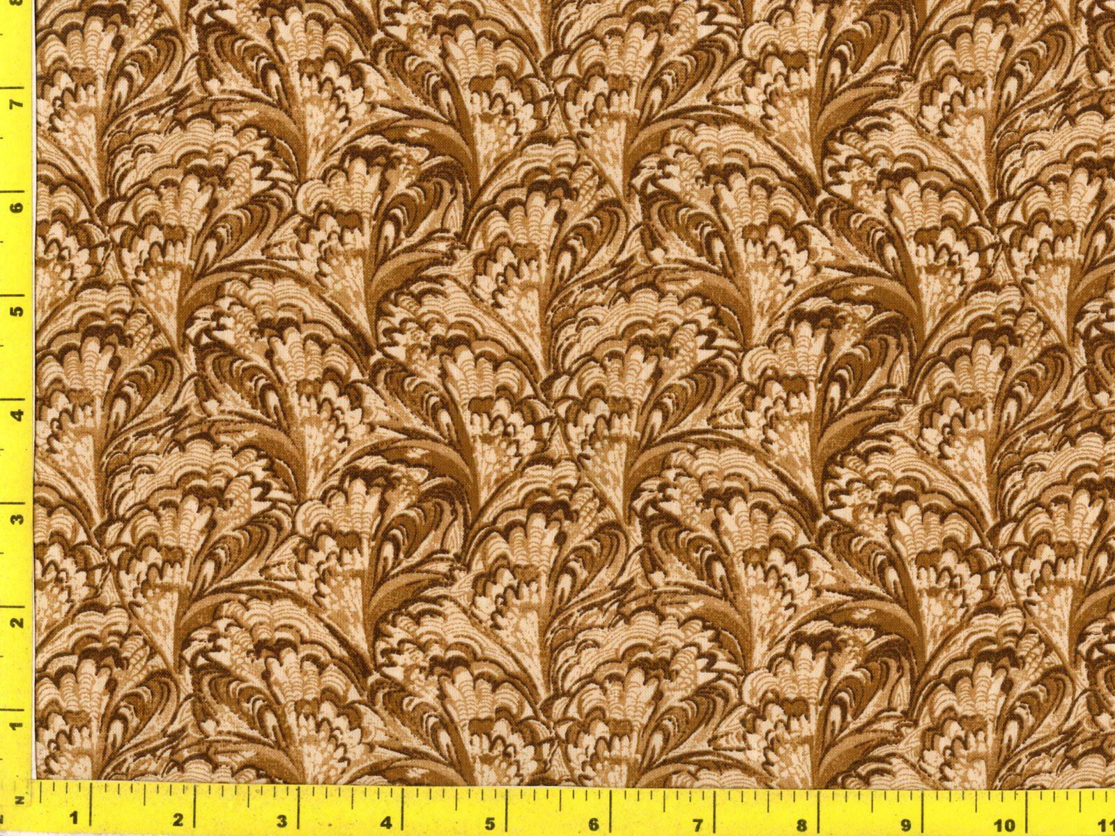 Light & Dark Brown Swirling Lacy Fans Half Yard CPAYEL05735 | eBay