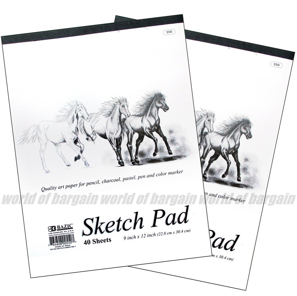 80 sheets SKETCH PAD 9x12 Sketchbook Premium Quality Drawing Art Paper ...