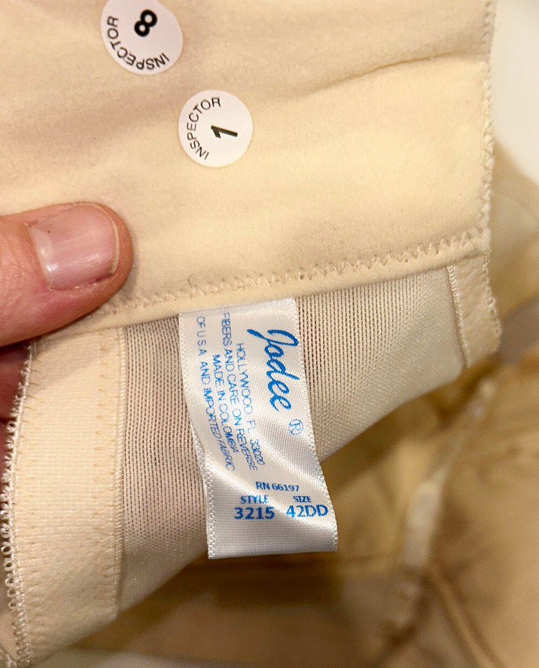 Jodee Beige Mastectomy Wireless Bra Style 3215 Size 42DD NIB. Elegant ...