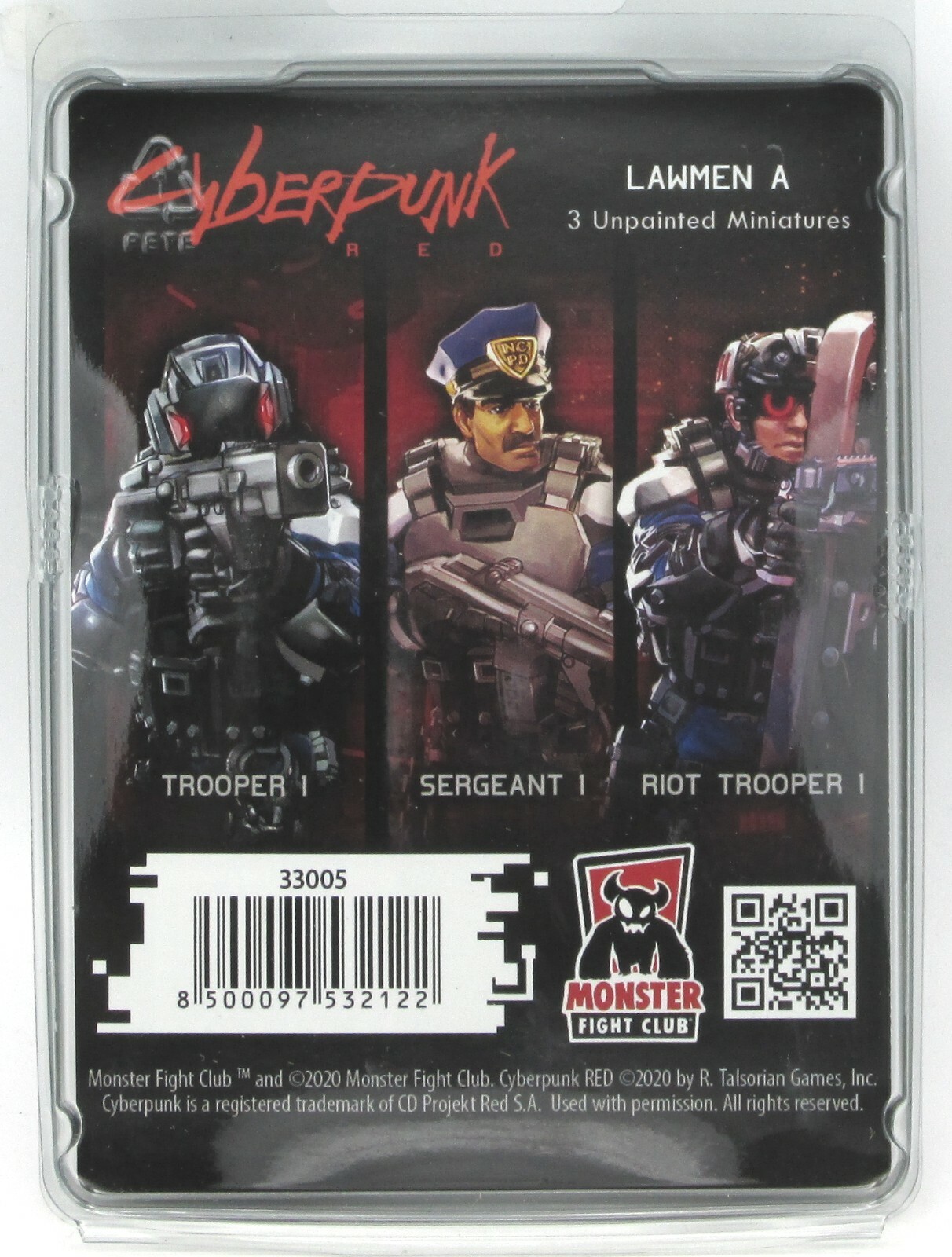 Cyberpunk Red 33005 Lawmen A (Trooper Sergeant Riot Trooper) Police ...