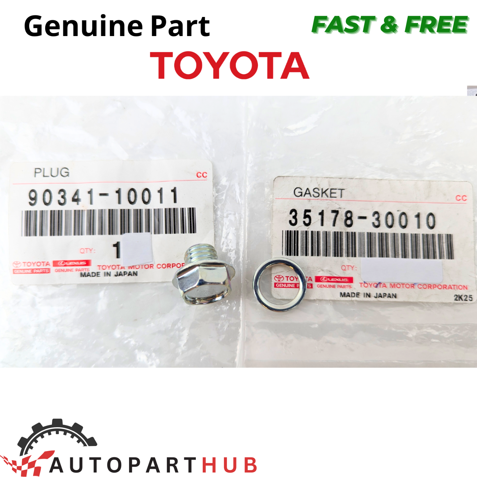 GENUINE TOYOTA 4RUNNER FJ TACOMA ATM PAN DRAIN & GASKET 35178-30010 ...