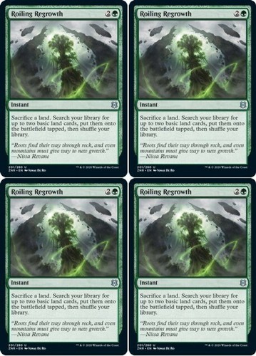 MTG - 4x ROILING REGROWTH - Zendikar Rising (U) | eBay