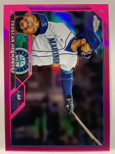 TEOSCAR HERNANDEZ - 2023 Topps Chrome #63 PINK Refractor - SEATTLE ...